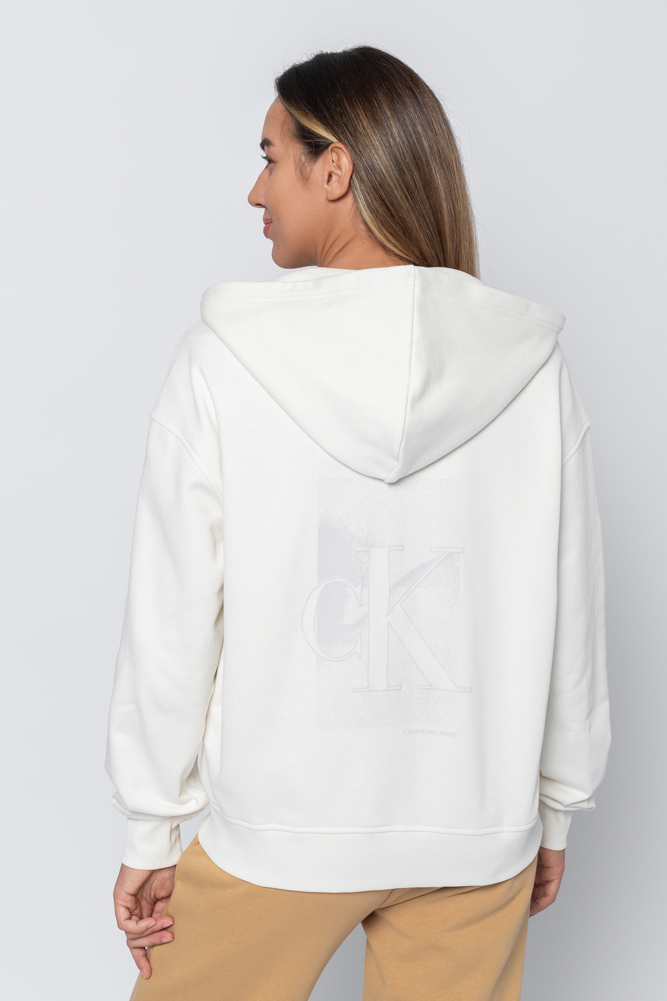 Calvin klein jeans hoodie white store
